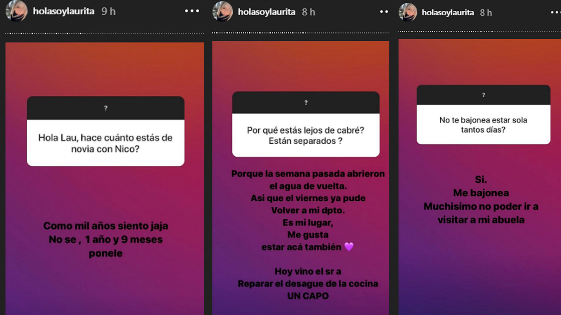 Los Días De Laurita Fernández Idas Y Vueltas Entre Su Casa Y La De