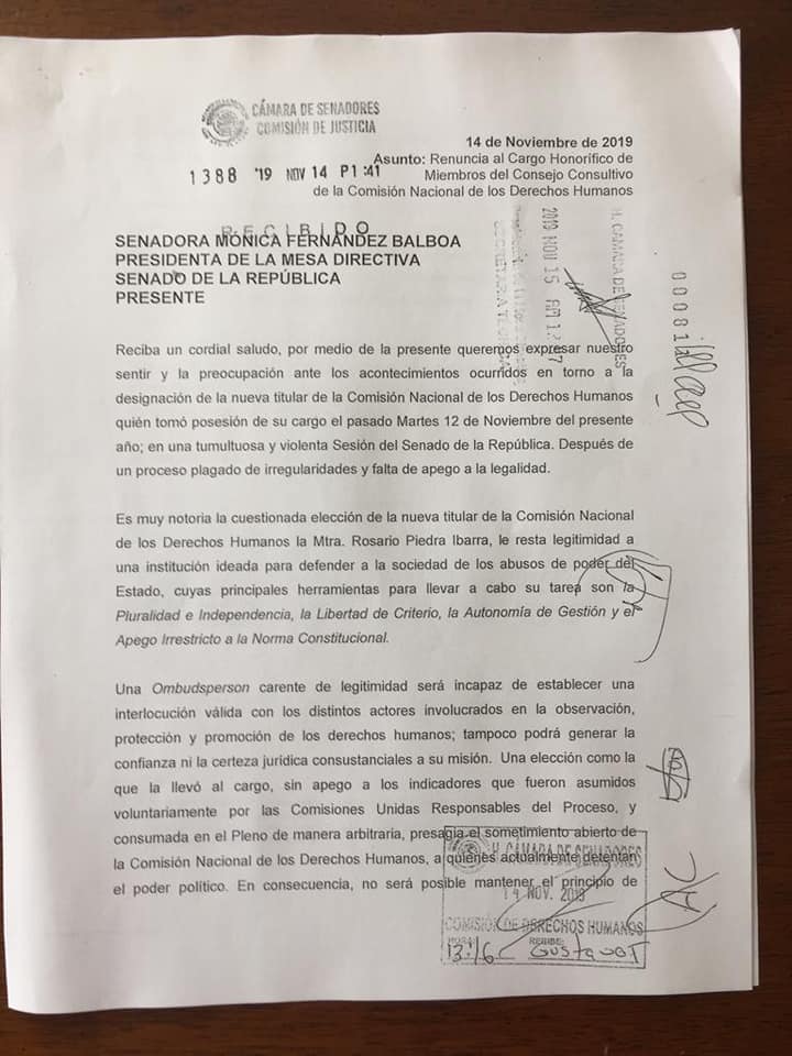 La Mitad De Los Consejeros De La Cndh Renunciaron Tras El Nombramiento