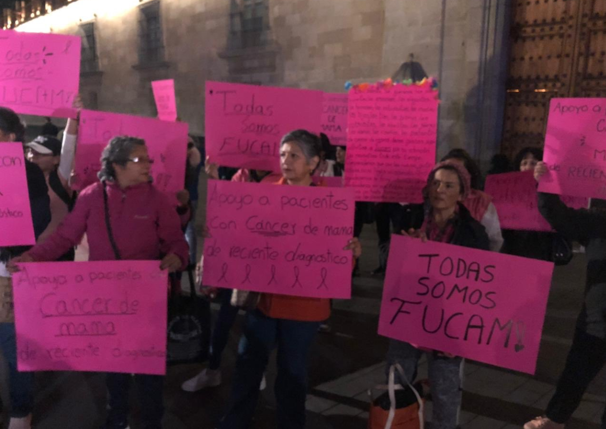 Mujeres Con Cáncer Pacientes De Fucam Protestaron En Palacio Nacional Infobae
